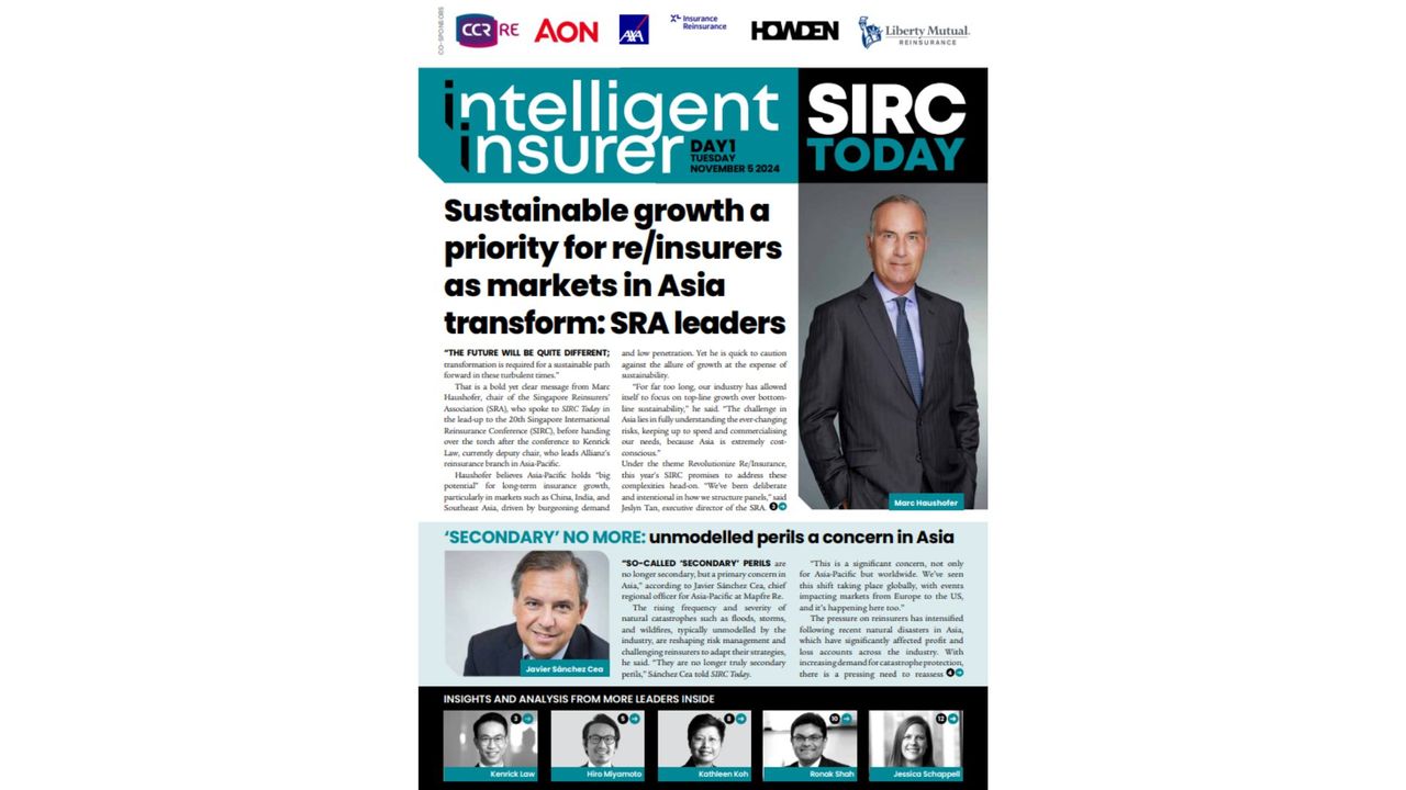 SIRC Today 2024 Day 1 is now live | Intelligent Insurer